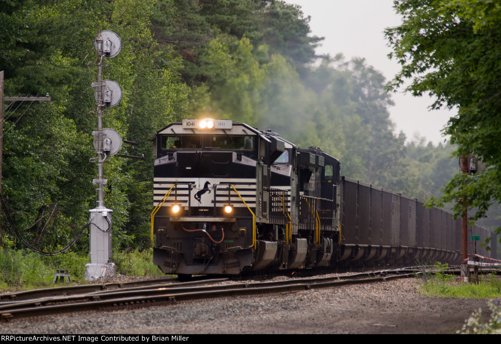 Empty bow coal train